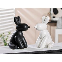Gilde Tierfigur &raquo;Skulptur "Ballonhund"&laquo; schwarz Keramik B/H/T: 14cm x 25cm x 19cm