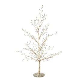 I.GE.A. Kunstbaum &raquo;Dekobaum mit Acryl-Steinchen&laquo; und Glimmer Weihnachtsbaum Christbaum Weihnachtsdeko Metall B/H/L: 26cm x 50cm x 26cm