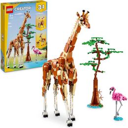 Lego Konstruktionsspielsteine &raquo;Tiersafari (31150), Lego Creator 3in1&laquo; Made in Europe bunt Einheitsgr&ouml;&szlig;e Konstruktionsspielsteine