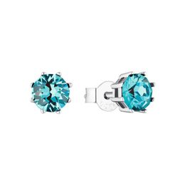 Amor Damen Paar Ohrstecker &raquo;, 9088621&laquo; mit Zirkonia (synth.) blau Silber 925 (Sterlingsilber)