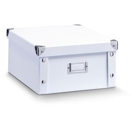zeller Aufbewahrungsbox Breite 31 cm (2 Stck.) wei&szlig; Pappe Einheitsgr&ouml;&szlig;e