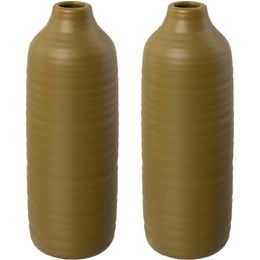 LeGer Home by Lena Gercke Tischvase &raquo;Vase&laquo; im eleganten Design gelb Glas B/H/T: 30cm &Oslash; 10cm