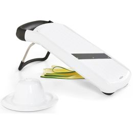 OXO Good Grips Gem&uuml;se-Scheibenschneider aus Edelstahl wei&szlig; Edelstahl, Kunststoff Einheitsgr&ouml;&szlig;e