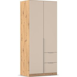 OTTO home Dreht&uuml;renschrank &raquo;Kleiderschrank Schrank Garderobe AGORDO mit Dekor- oder Hochglanzfront&laquo; in zwei Griff-Farben, Breite 91 cm, mit 