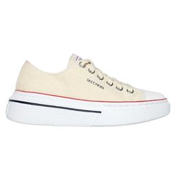 Skechers - "Cordova" Sneaker f&uuml;r Damen, Canvas, Plattform-Absatz (Naturwei&szlig;)