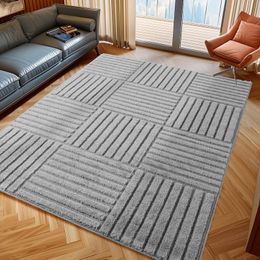 Ayyildiz Teppiche Teppich &raquo;ART 1123 , auch als L&auml;ufer und in Rund erh&auml;ltlich&laquo; rechteckig 8 mm H&ouml;he Boho Design, 3D Optik, Struktur Hoch Tief, skandinavisch, Wohnzimmer 