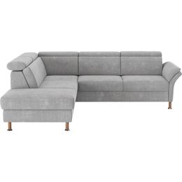 OTTO home Ecksofa &raquo;Calypso L-Form&laquo; mit Relaxfunktion motorisch im Sofa 2,5- Sitzer grau 100% Polyester B/H/T: 259cm x 85cm x 227cm, Flachgewebe, 