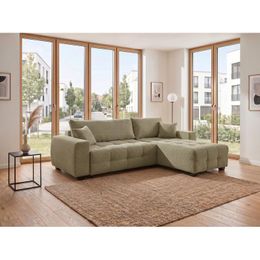 OTTO home Ecksofa &raquo;Bella Couch L-Form, B: 234 cm - OTTO. Verl&auml;ssliche Qualit&auml;t.&laquo; mit Schlaffunktion, Bettkasten & Zierkissen 100%Polyester B/H/T: 
