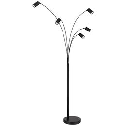 Globo LIGHTING Stehlampe &raquo;ROBBY&laquo; GU10 1 Stk. Stehleuchte, Design Leuchte, Wohnzimmer, Wohnbereich schwarz 1 Stk.