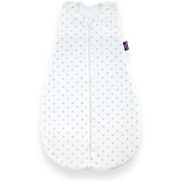 Tr&auml;umeland Babyschlafsack &raquo;Sommerschlafsack LIEBMICH Baumwolle, Design Sternchen grau&laquo; wei&szlig; Bezug: 100% Baumwolle L: 78cm, 70