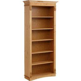 OTTO home Regal &raquo;Teresa, Standregal, B&uuml;cherregal&laquo; aus massiver Kiefer, Breite 86 cm, H&ouml;he 193 cm, FSC beige Massivholz B/H/T: 86,5cm x 191cm x 32cm, 6