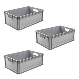 keeeper Transportbeh&auml;lter &raquo;Transportbox robert, 3er Set, 45 L, 60 x 40 x 22 cm&laquo; 40 cm breit 22 cm hoch 60 cm lang Set, 3 Stk. tlg. s&auml;ure- und 