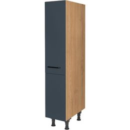 Nobilia Apothekerschrank &raquo;"Easytouch", mit 4 Einh&auml;ngek&ouml;rben, Breite 30 cm, H&ouml;he 167,8 cm,&laquo; vormontiert, Ein- und Auszugsd&auml;mpfung SoftStoppPro blau B/H