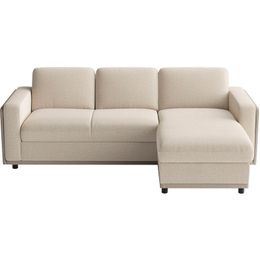 Sit & More sit&more Ecksofa &raquo;Cordoba&laquo; wahlweise mit Schlaffunktion und Bettkasten oder Stauraum 100% Polyester B/H/T: 236cm x 85cm x 161cm, Soft clean, Recamiere
