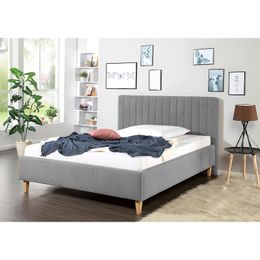 Maintal Polsterbett &raquo;Friant&laquo; Bettseiten zerlegt, ohne Bettkasten grau Liegefl&auml;che L&auml;nge B: 200cm x 100cm, Struktur (100% Polyester) mit Einlegerahmen/ohne 