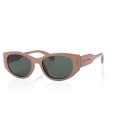 Superdry Damen Sonnenbrille &raquo;Modell 996072&laquo; Form CatEye, Logoschriftzug auf B&uuml;gel, Kunststofffassung beige Einheitsgr&ouml;&szlig;e