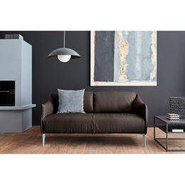 W.Schillig 2,5-Sitzer &raquo;sally Designsofa, Loungesofa, bequem, schmale Armlehnen, Breite 174cm&laquo; mit Metall-Winkelf&uuml;&szlig;en in Silber matt, Breite 174 cm 