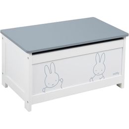 Roba Truhe &raquo;miffy , wei&szlig;&laquo; mit Deckelbremse; f&uuml;rs Kinderzimmer grau MDF B/H/T: 60cm x 30cm x 32cm