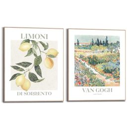 Reinders Poster &raquo;Van Gogh Flora&laquo; Wohnzimmer - Zitrone - Sorrento - Gr&uuml;n - MDF - Kunst - 40x50 cm gr&uuml;n B/H/T: 40cm x 50cm x 1,6cm