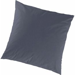 Primera Kissenbezug &raquo; Mako-Feinjersey Kissenbezug im Doppelpack&laquo; In vielen Uni-T&ouml;nen grau Feinjersey, Obermaterial: 100% Baumwolle B/L: 40cm x 40cm, 2 Stk., 