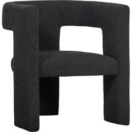 Woood Polsterstuhl &raquo;Tiwa mit Boucl&eacute;-Bezug und Holzgestell B 63 x T 62 x H 71 cm&laquo; () Maximale Verschlei&szlig;festigkeit, Tragkraft 100 kg, montiert 