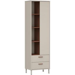 FORTE Mehrzweckregal &raquo;Milles&laquo; Metallbeine, trendiges Dekor, Vollauszug B/H/T 58,9/201,6/41,5 Holzwerkstoff B/H/T: 58,9cm x 201,6cm x 41,5cm, offene 