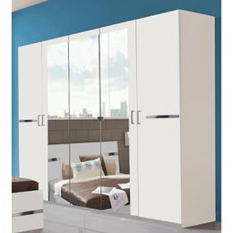 wimex Kleiderschrank &raquo;Anna&laquo; wei&szlig; B/H/T: 225cm x 210cm x 58cm, T&uuml;ren: 5 Stk.