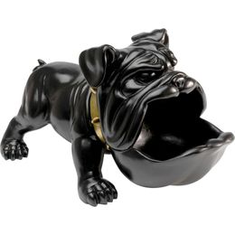 KARE Dekofigur &raquo;Hungry Dog Schwarz 37cm&laquo; schwarz Polyresin B/H/T: 37cm x 21cm x 22cm