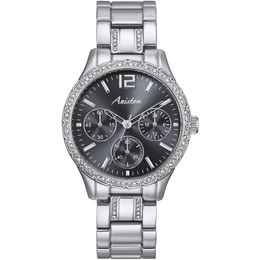 Aniston Jewelry & Watches Damen Aniston JEWELRY & WATCHES Quarzuhr Armbanduhr, Damenuhr, Schmucksteine, neue Kollektion silber Einheitsgr&ouml;&szlig;e