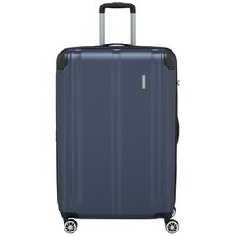 Travelite Herren Travelite Hartschalen-Trolley &raquo;CITY Reisekoffer Hartschale&laquo; 113 l 4 Rollen mit TSA-Schloss, robustes ABS Reisegep&auml;ck blau 113 l