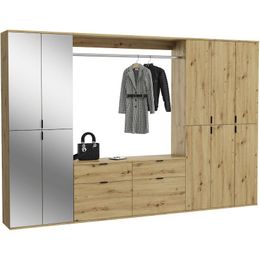 Home Affaire Garderoben-Set &raquo;TRONDHEIM, 6-teilig, Breite 273cm, individuell platzier- & erweiterbar&laquo; Set, bestehend aus: 3x Garderobenschrank & 3-tlgs