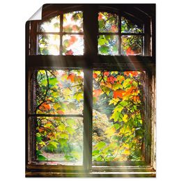 Artland Wandbild &raquo;Altbau&laquo; Fenster & T&uuml;ren 1 Stk. tlg. als Alubild, Leinwandbild, Poster in verschied. Gr&ouml;&szlig;en braun B/H/T: 45cm x 60cm, Poster Fenster & T&uuml;ren 