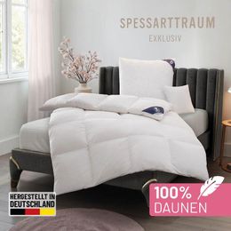 Spessarttraum Daunenbettdecke &raquo;Exklusiv, Bettdecken f&uuml;r Sommer und Winter, Decke&laquo; extrawarm F&uuml;llung 100% Daunen (Au&szlig;enkammern), 100% Federn (Kern) 1 