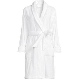 LANDS' END Knielanger Bademantel aus Baumwoll-Frottee, Damen, size: regular, Blau, Baumwolle, by Lands' End