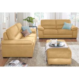 Calia italia Polstergarnitur &raquo;Gaia, hochwertige Garnitur aus 2-Sitzer & 3-Sitzer im edlen Design&laquo; Set, 2 Stk. tlg. aus pflegeleichtem Luxus-Microfaser