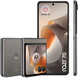 Motorola Smartphone &raquo;razr 70&laquo; PANTONE Hematite grau 5G, NFC, WLAN, Bluetooth, Gorilla-Glas