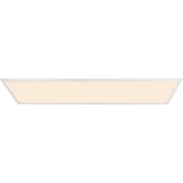Globo LIGHTING LED Deckenleuchte &raquo;ROSI&laquo; LED-Modul 1 Stk. Warmwei&szlig; Deckenlampe/holzoptik/LxBxH:800x200x55mm/3000K/Wohnzimmer/Schlafzimmer wei&szlig; 1 Stk.