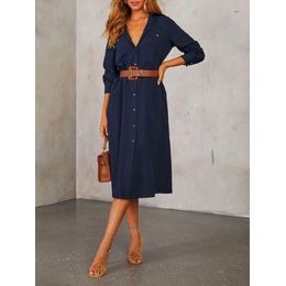 Milan Kiss Kleid in Dunkelblau - 62% | Gr&ouml;&szlig;e XL | Damen-kleider