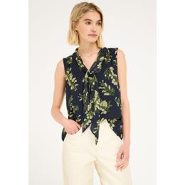 Damen Blusentop, bunt, Gr. 34, STREET ONE STUDIO, gebl&uuml;mt, Stoff, 100% Polyester, Blusen, mit allover Print