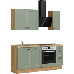 Nobilia K&uuml;chenzeile &raquo;"Cascada II", NEU: individuell anpassbar mit gratis Profi-Beratung&laquo; vormontiert, Breite 180 cm, Ausrichtung w&auml;hlbar, wahlw. mit E