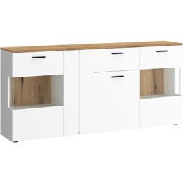 Home Affaire Sideboard &raquo;Dalano&laquo; Breite ca.174 cm wei&szlig; Holzwerkstoff B/H/T: 173,5cm x 83,4cm x 42cm, 1 Stk., 4 Stk.