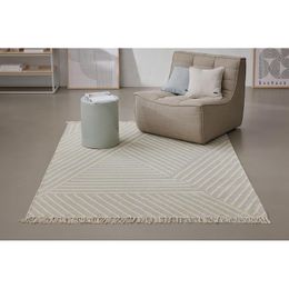 Wecon Home Teppich &raquo;Modern Pop&laquo; rechteckig 5 mm H&ouml;he handgewebt, robust, strapazierf&auml;hig, skandinavisch, Naturfaser grau Schurwolle B : 160cm 1 Stk., 