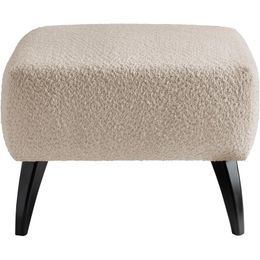 Home Affaire Polsterhocker &raquo;Lazio modern und bequem, schmale Armlehnen, tolle Detailverarbeitung&laquo; zwei verschiedene Fu&szlig;farben w&auml;hlbar beige 100% 