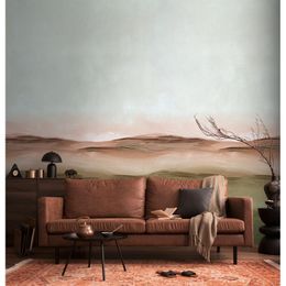Livingwalls living walls Vliestapete &raquo;Vibes & Styles Alvaris &ndash; Horizon Layers Fototapete&laquo; Meer leicht strukturiert Aquarelllandschaft mit harmonischem Verlauf und