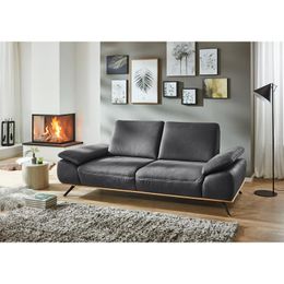Die PlanBar 3-Sitzer &raquo;PN-EM18063, B: 232 cm, mit Kontrastnaht&laquo; optional mit echt bezogenem R&uuml;cken, Sitztiefen- und Armteilverstellung Sichtrahmen: Aus