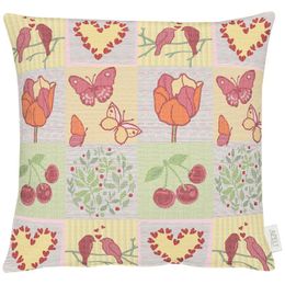 Apelt Dekokissen &raquo;5313&laquo; Kissenh&uuml;lle ohne F&uuml;llung, 1 St&uuml;ck bunt Baumwolle, Kunstfaser, Polyester B/L: 46cm x 46cm, 1 Stk.