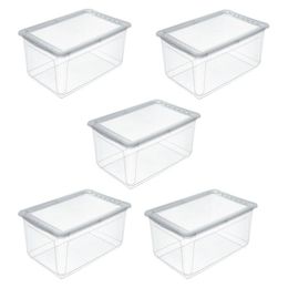 keeeper Aufbewahrungsbox &raquo;bea, 5er Set, mit Air Control-System 43L, 59 x 39 x 27 cm&laquo; Air-Control-System, stapelbar Kunststoff 5 Stk., B/H/T: 59cm x 