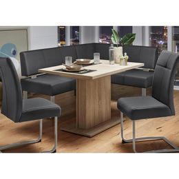 OTTO home Eckbank &raquo;Rab&laquo; in 2 Breiten (180 oder 200 cm), Bezug in verschiedenen Qualit&auml;ten grau Polyester B/H/T: 180cm x 88cm x 140cm, Kunstleder, 