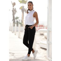 Venice Beach Damen Jogginghose, Schwarz, Gr. 42, Jogginghosen, Material: Baumwolle