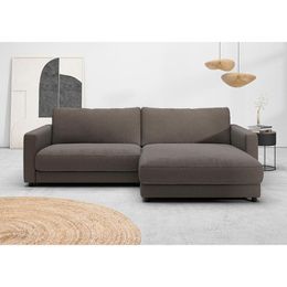 Home Affaire Ecksofa &raquo;Ecksofa Jiro, L-Form, gro&szlig;e Sitztiefe, Breite 265 cm&laquo; lose Sitz- & R&uuml;ckenkissen, weicher Polsteraufbau, komfortabel & modern 85%